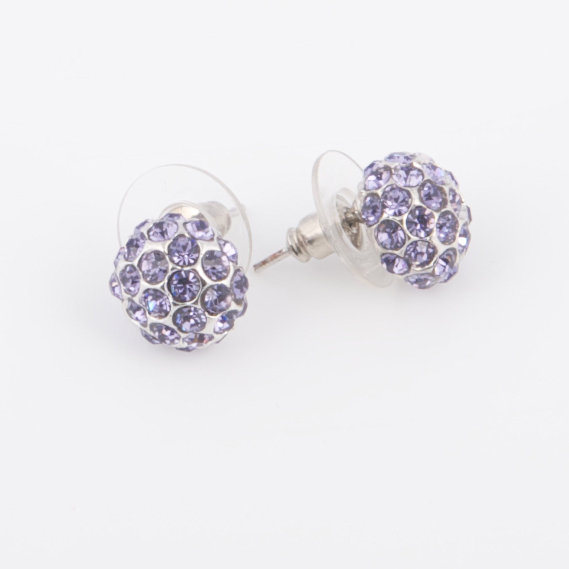 Swarovski Crystal Swarovski Purple Crystal Cluster Studs Necklaces ...