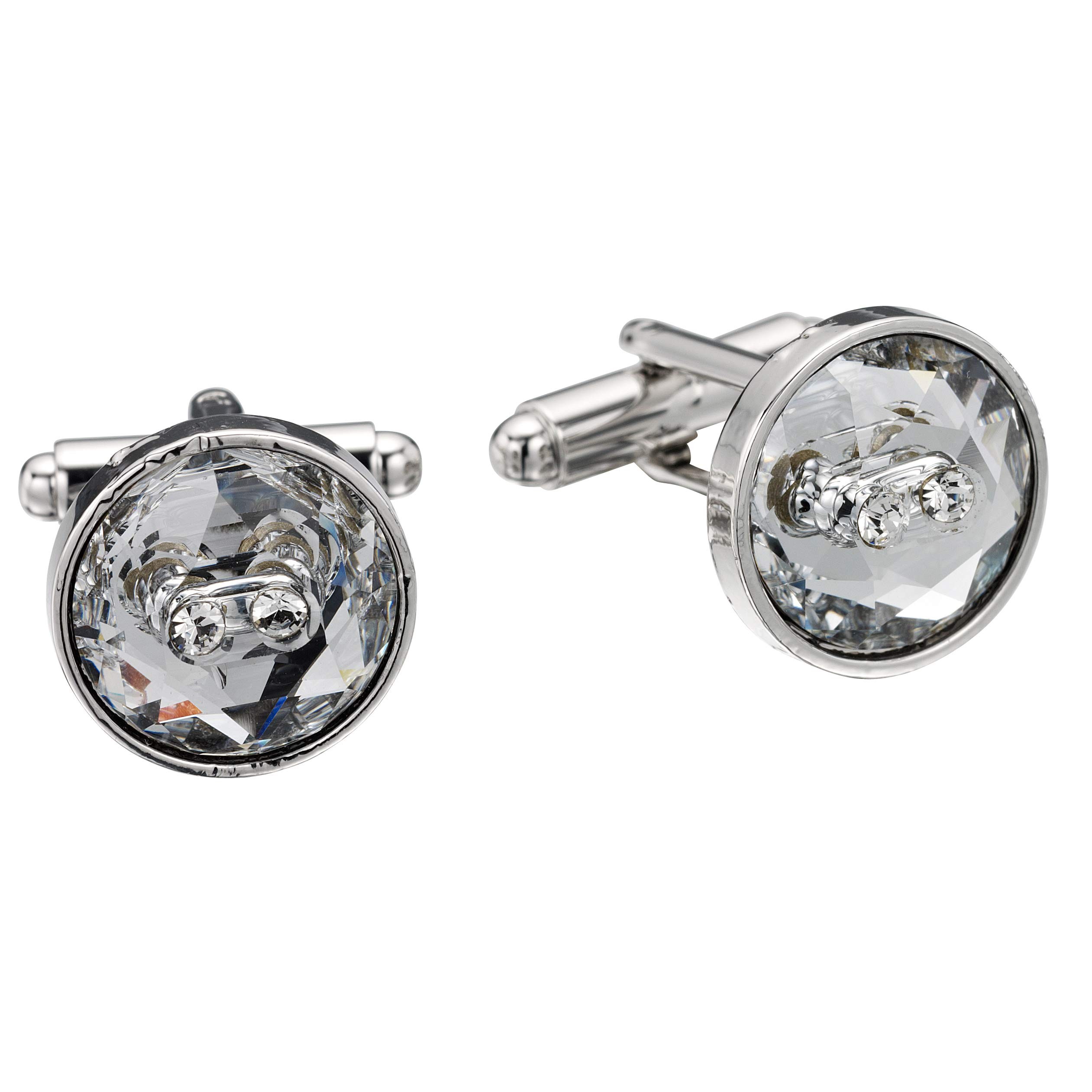 Swarovski Crystal Black Friday Deal Cufflinks Swarovski Crystal Round ...